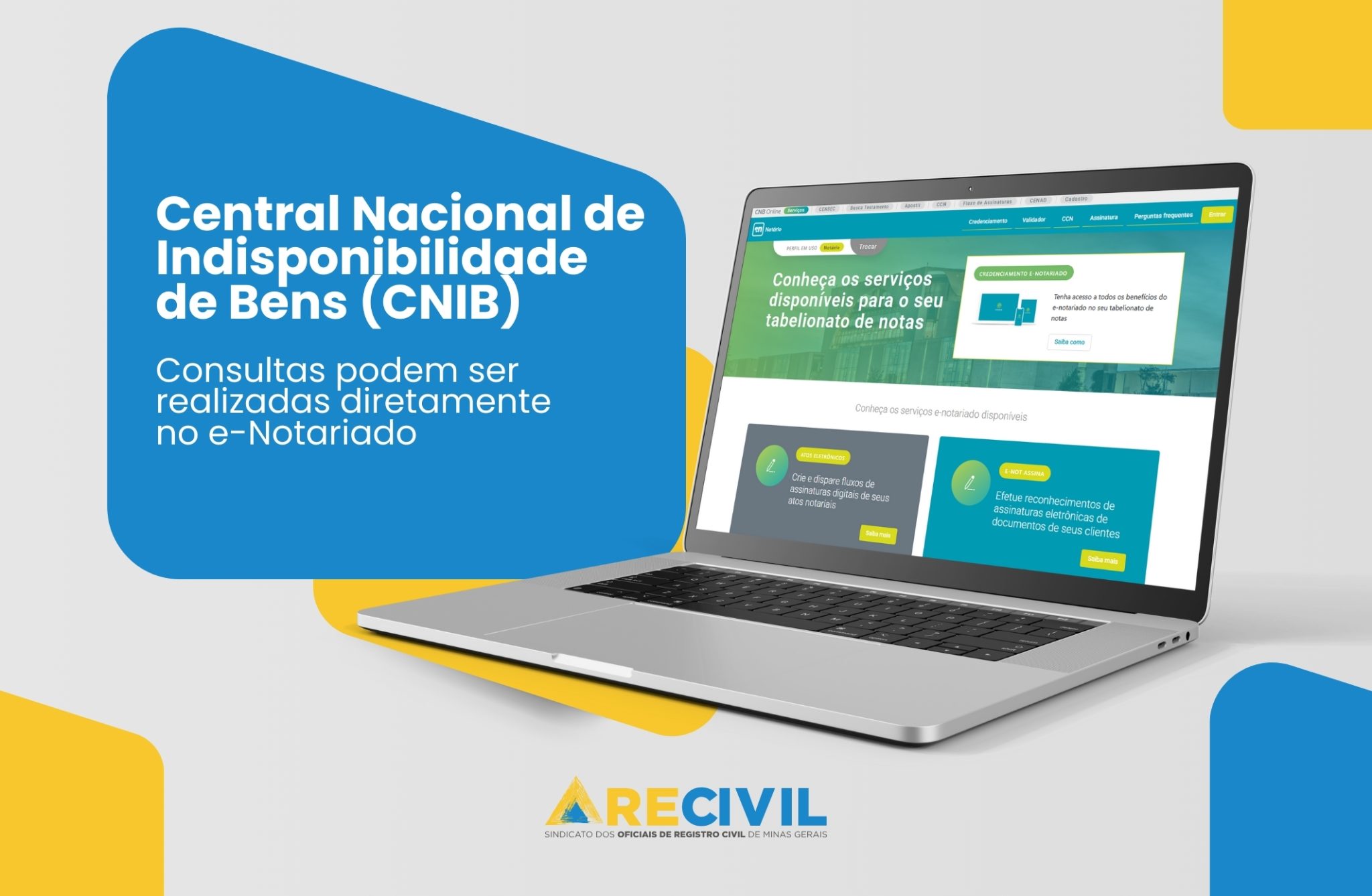Consultas à CNIB agora podem ser realizadas pelo e-Notariado - Recivil