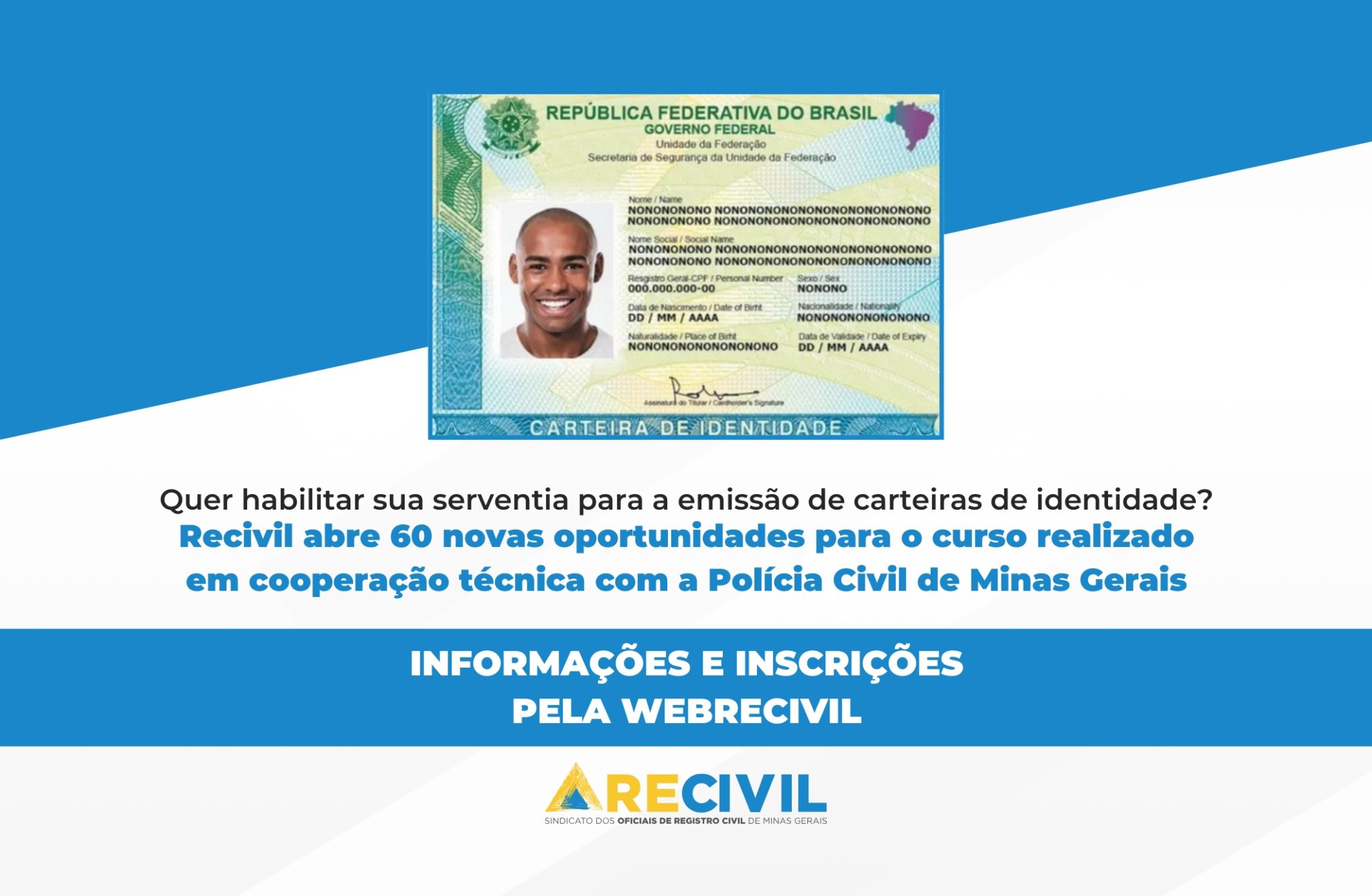 Recivil abre 60 novas vagas para o curso de emissão de carteira de ...